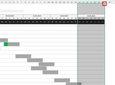 Gantt-Diagramm | Excel Vorlage zum Herunterladen